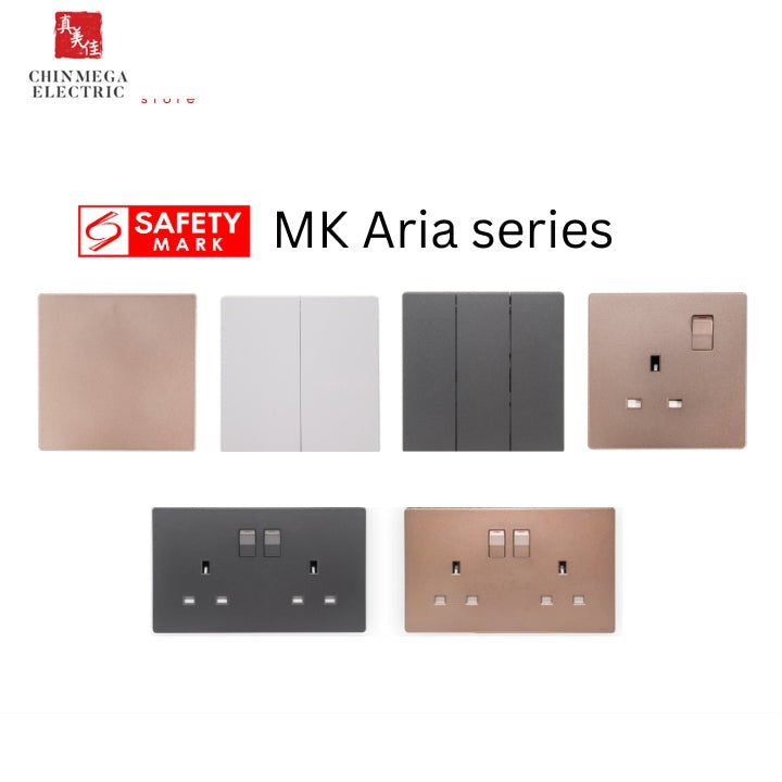 MK Honeywell Aria Series Switch Socket with Singapore Safety Mark Appr ...